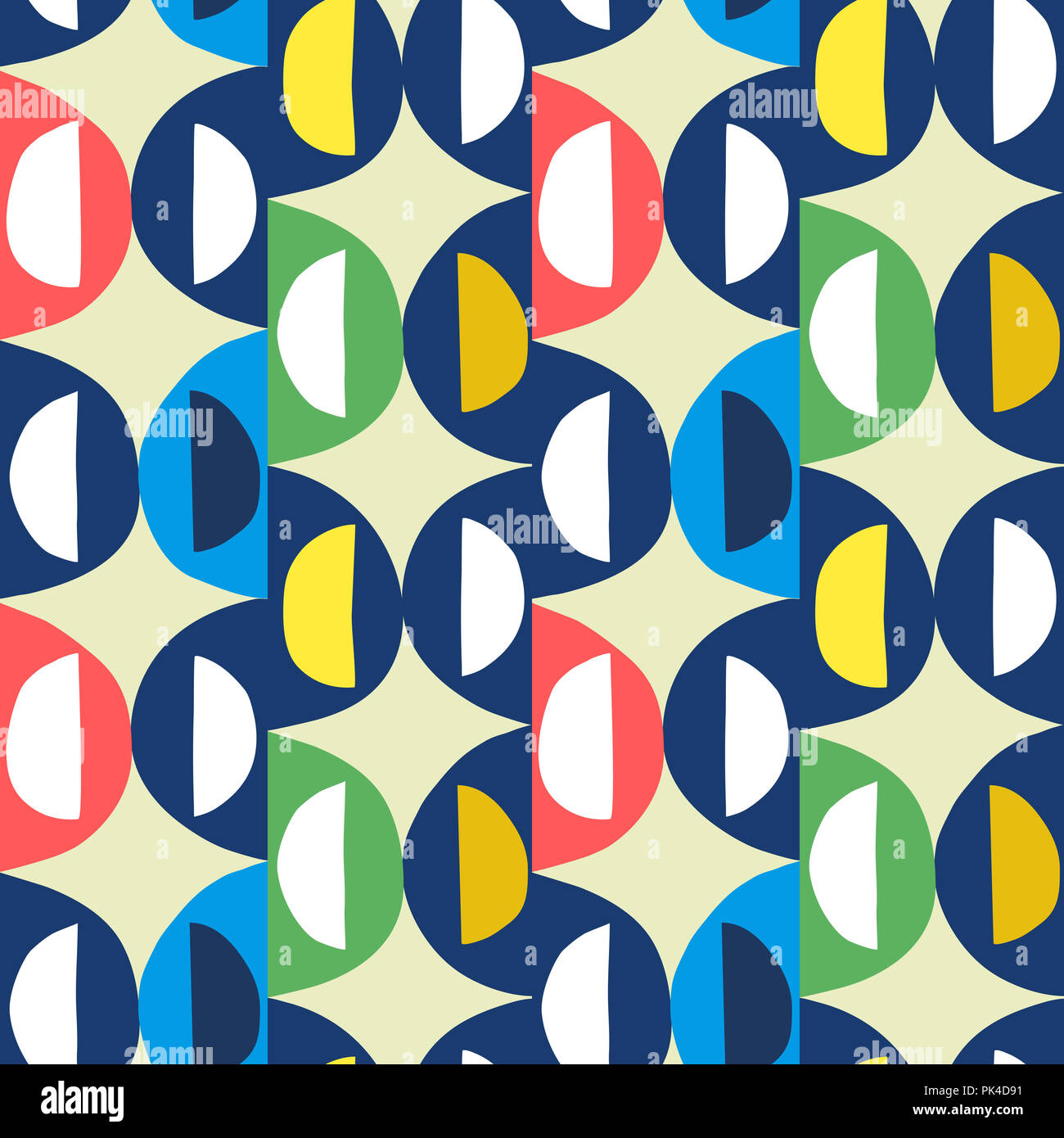 Geometric abstract seamless pattern background. Colorful rough ...