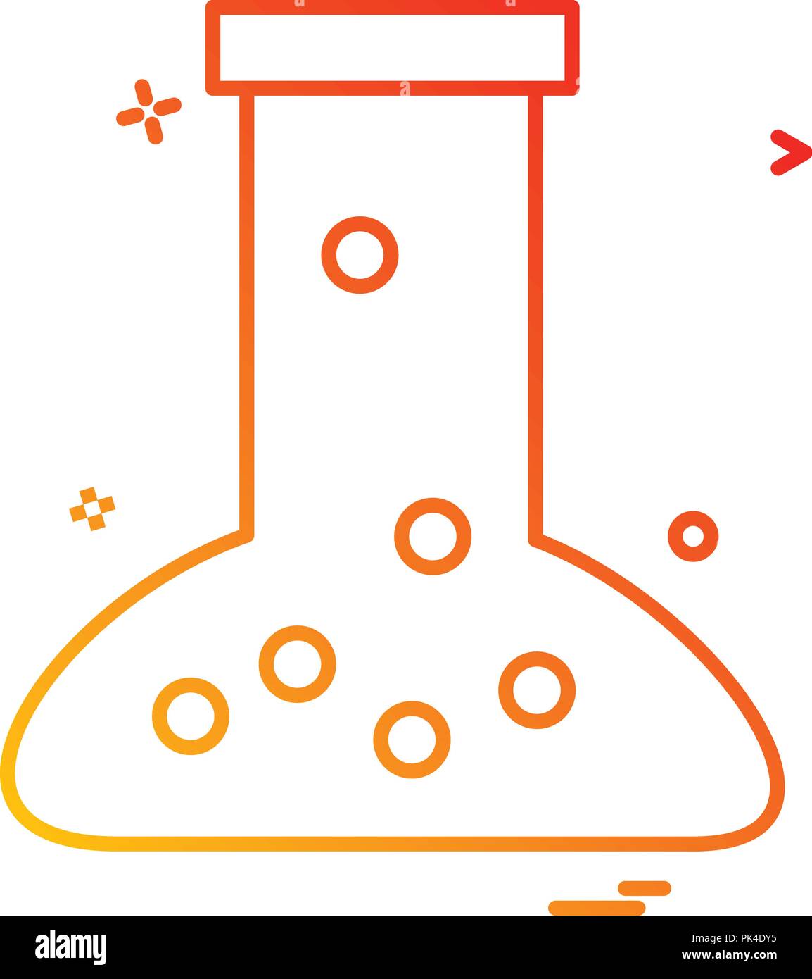 beaker flask icon design vector Stock Vector Image & Art - Alamy