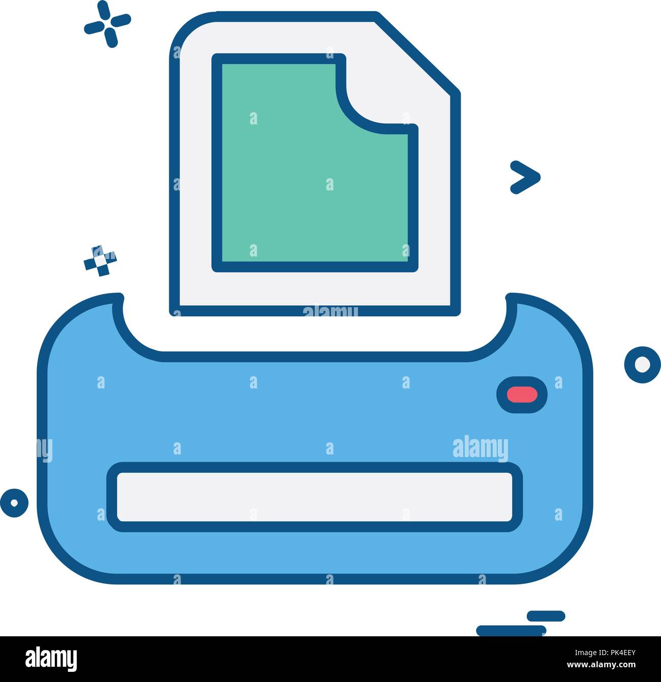 Printer icon design vector Stock Vector Image & Art - Alamy