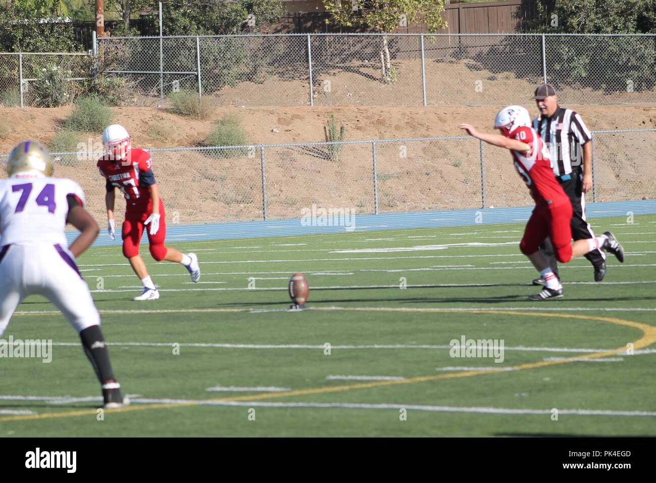 Football punt hi-res stock photography and images - Alamy