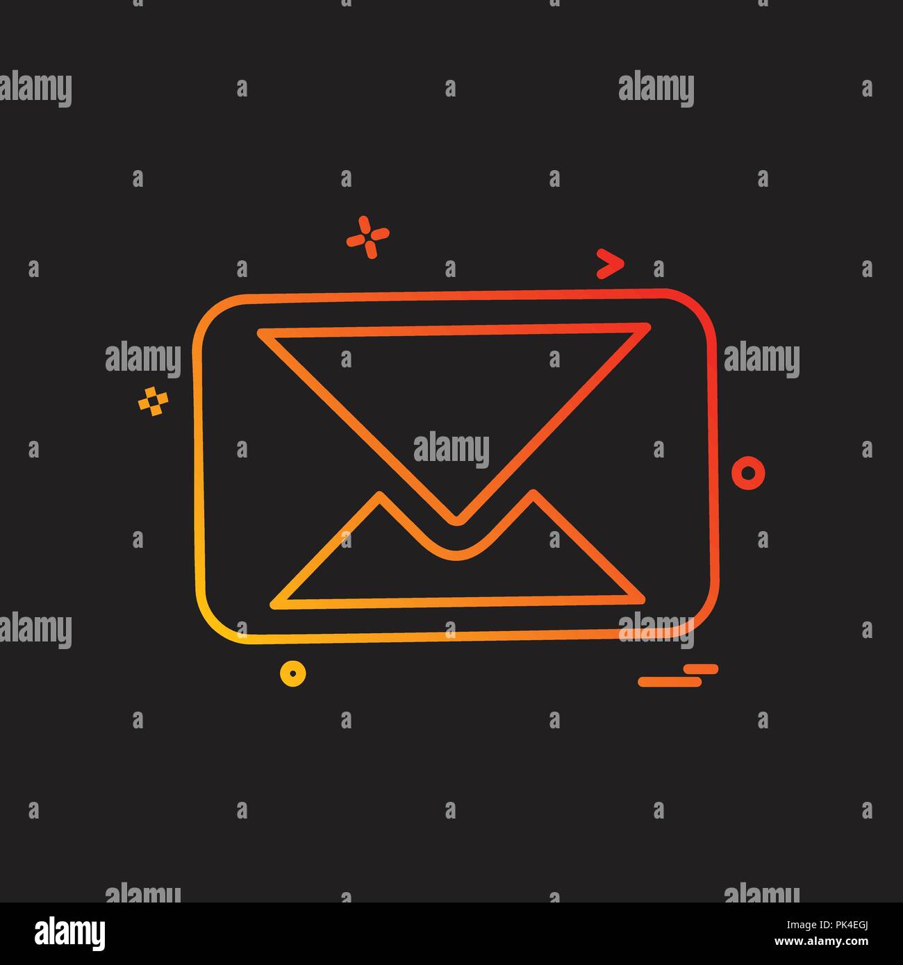 Message icon design vector Stock Vector Image & Art - Alamy