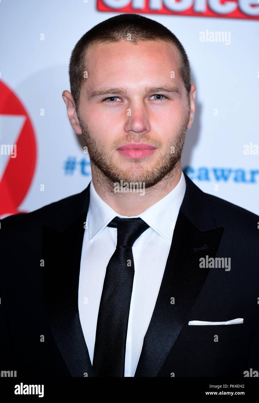 Danny Walters attending the TV Choice Awards at the Dorchester Hotel ...