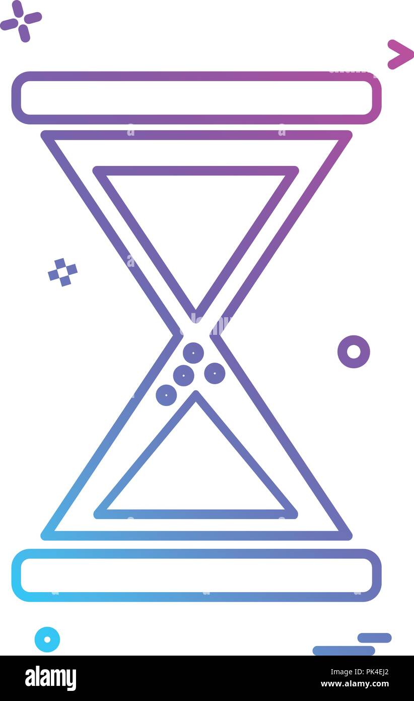 Wait icon design vector Stock Vector Image & Art - Alamy