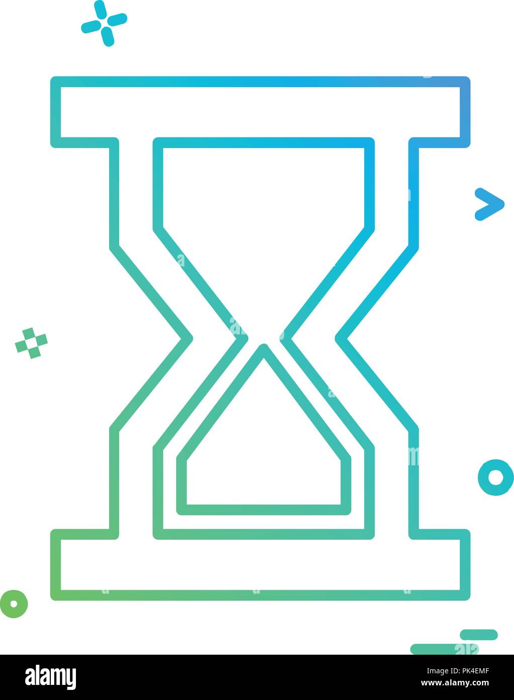 Wait icon design vector Stock Vector Image & Art - Alamy