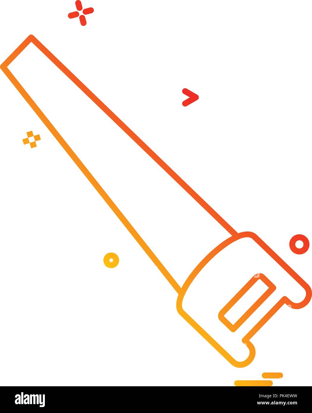 saw icon vector design Stock Vector Image & Art - Alamy