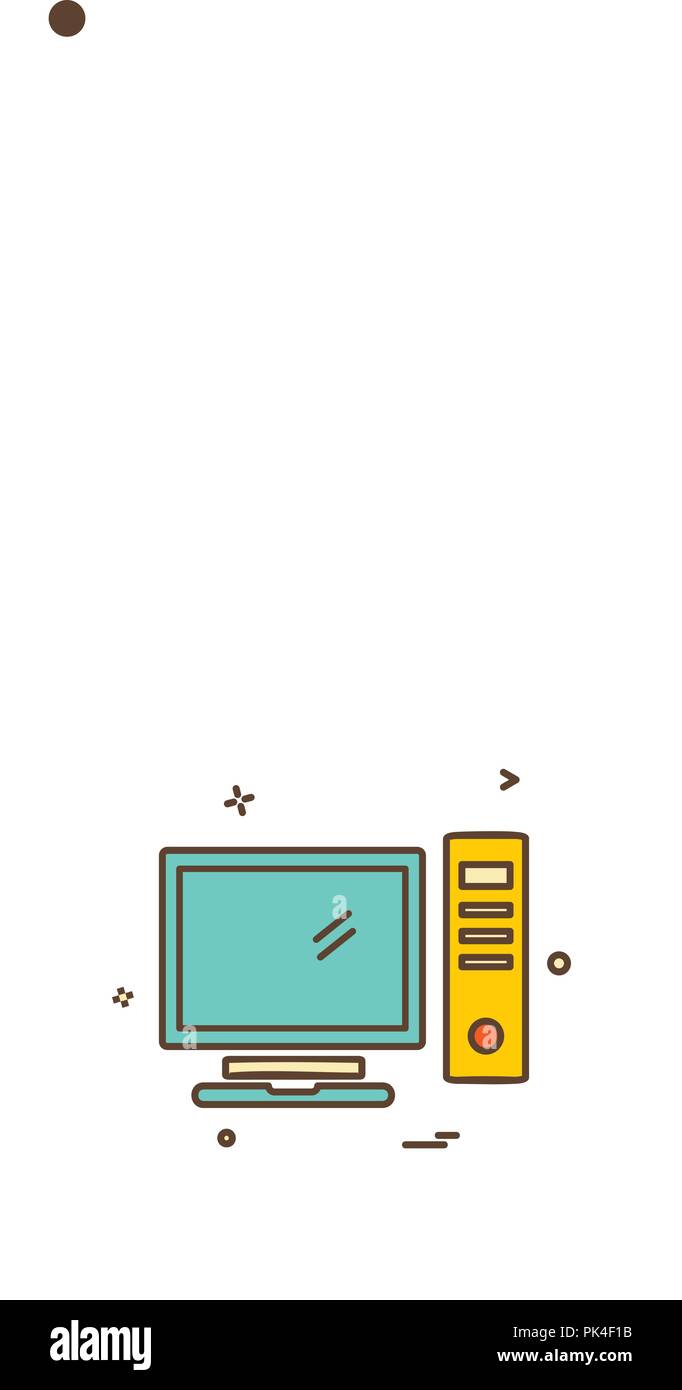 Computer icon design vector Stock Vector Image & Art - Alamy