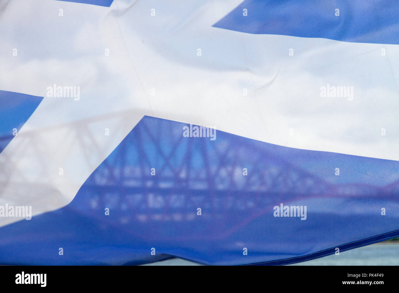 Flying the scottish flag hi-res stock photography and images - Alamy