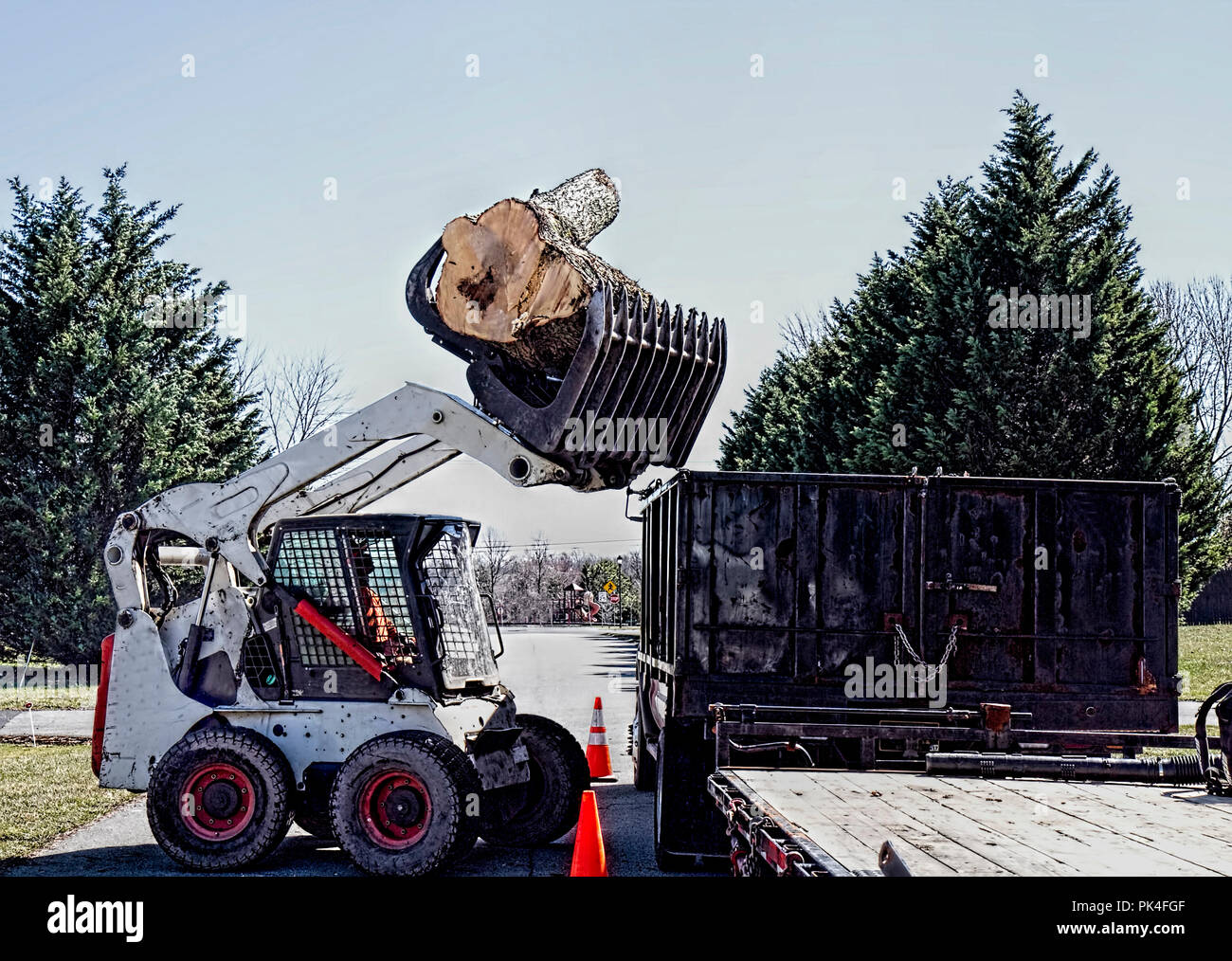 Heavy equipment yard hi-res stock photography and images - Alamy
