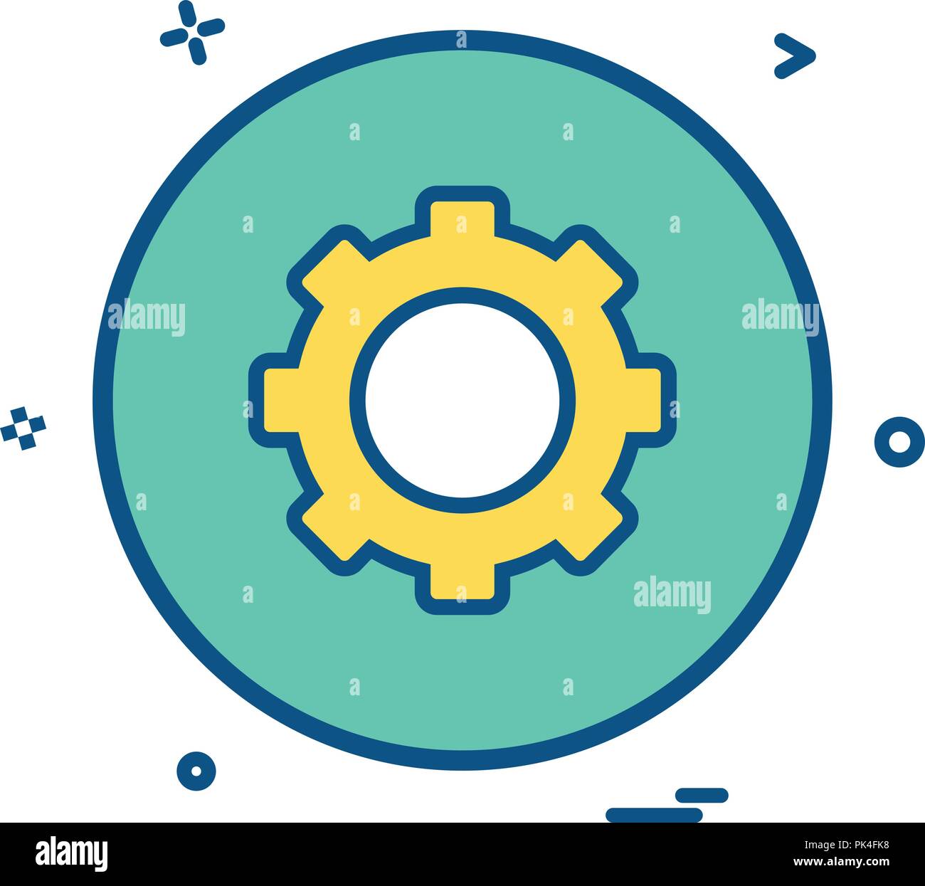 setting gear icon vector design Stock Vector Image & Art - Alamy