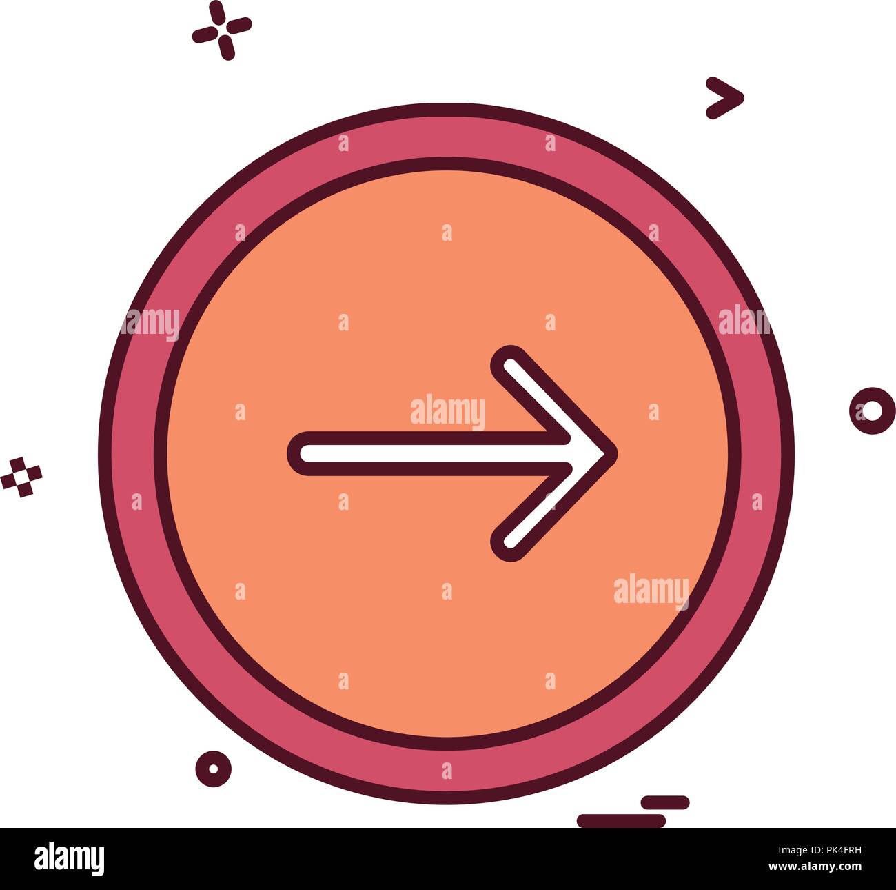Arrow button icon design vector Stock Vector Image & Art - Alamy
