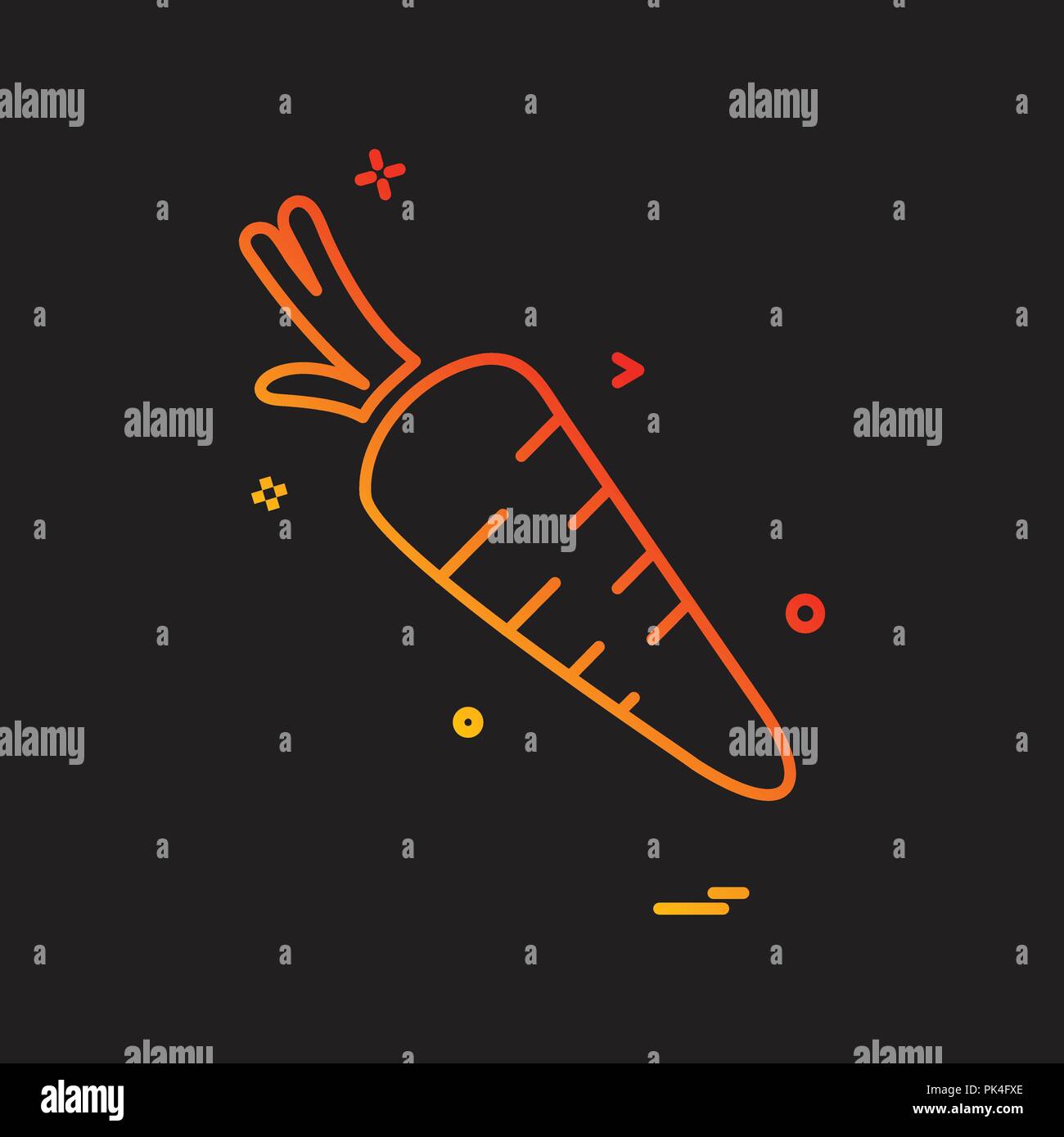 Carrot icon design vector Stock Vector Image & Art - Alamy