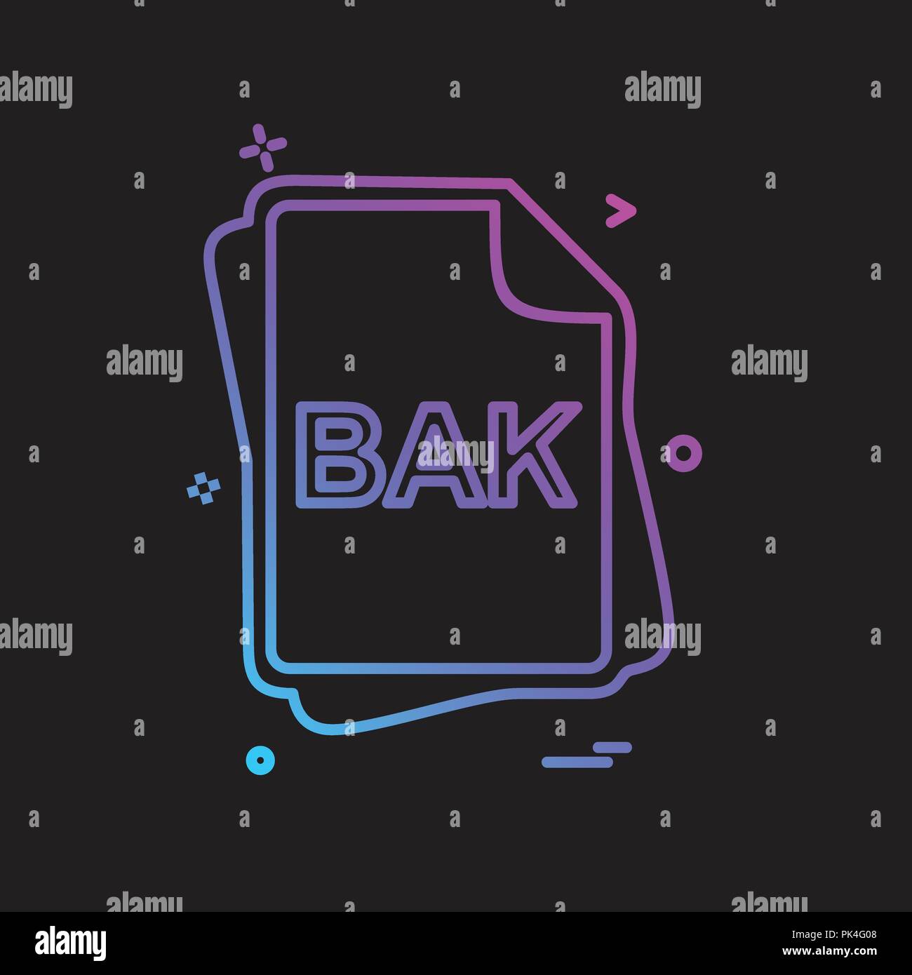 BAK file type icon design vector Stock Vector Image & Art - Alamy BAK file type icon design vector Stock Vector Image & Art - Alamy