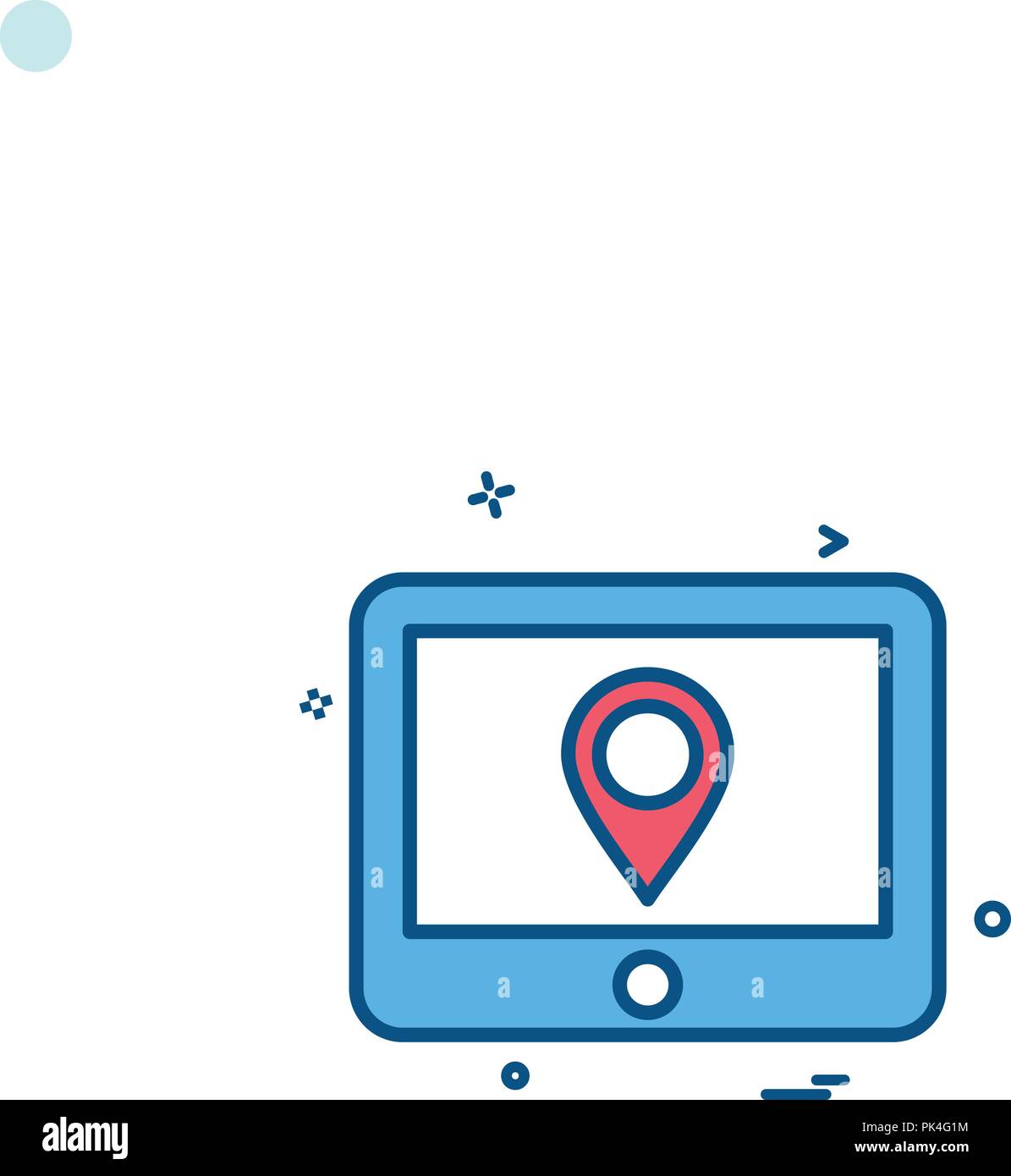 gps tab location map travel direction icon vector design Stock Vector ...