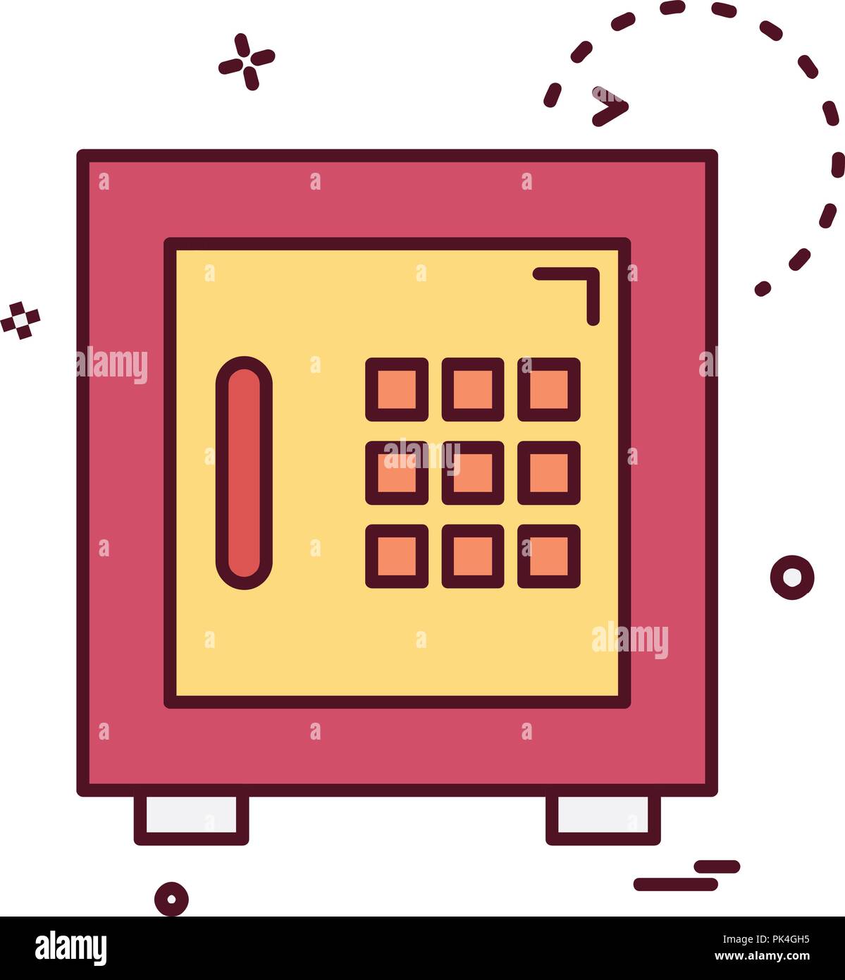 Safe icon design vector Stock Vector Image & Art - Alamy