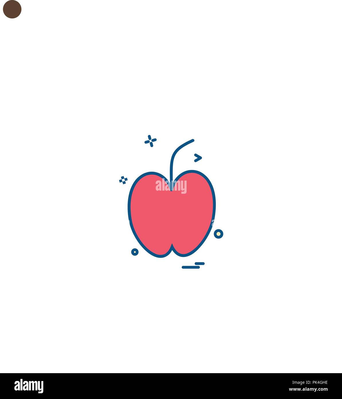 Apple icon design vector Stock Vector Image & Art - Alamy