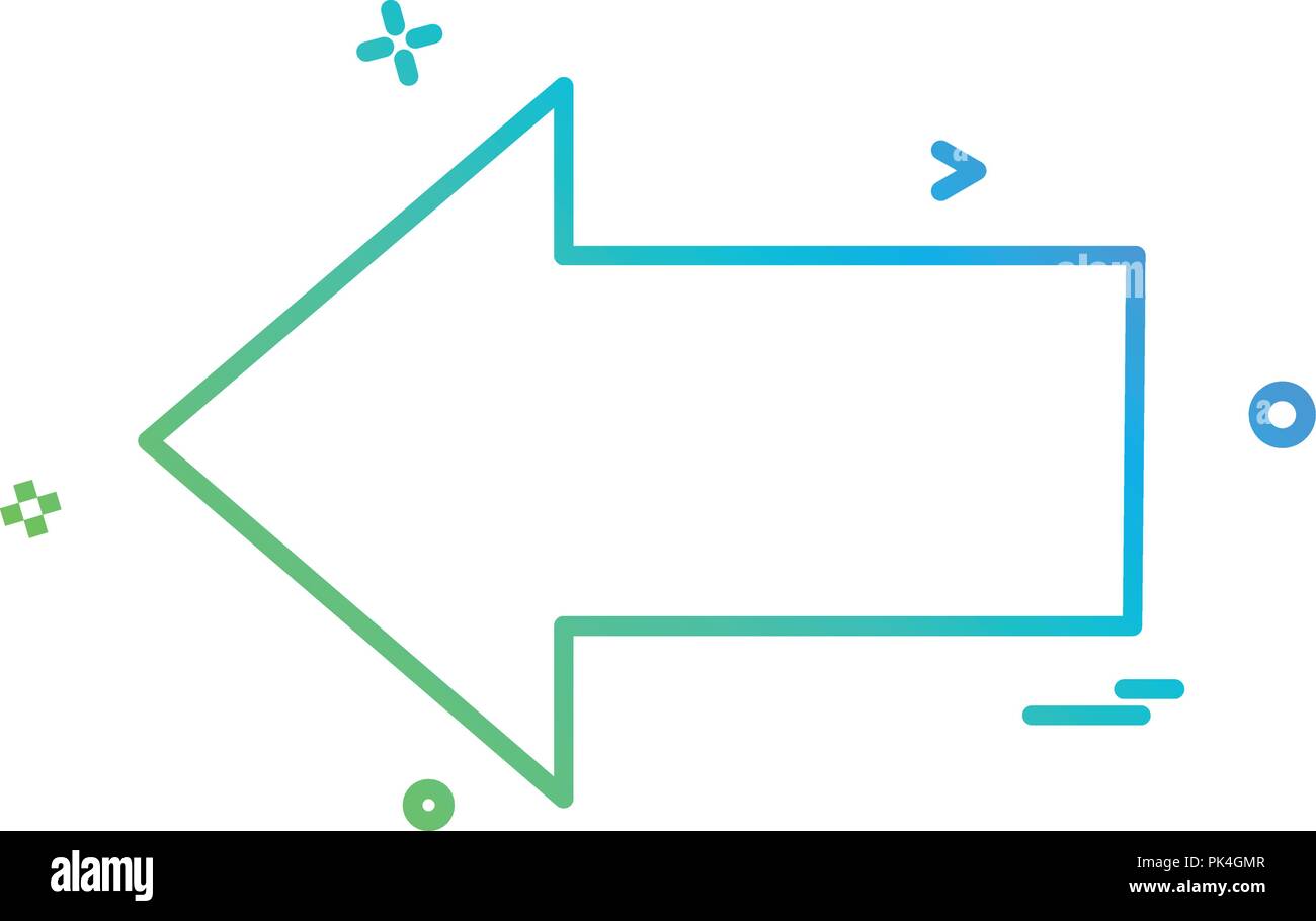 Arrows icon design vector Stock Vector Image & Art - Alamy