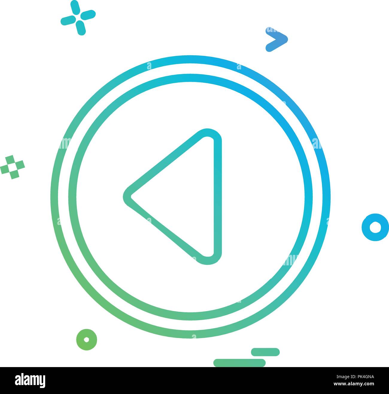 Media button icon design vector Stock Vector Image & Art - Alamy