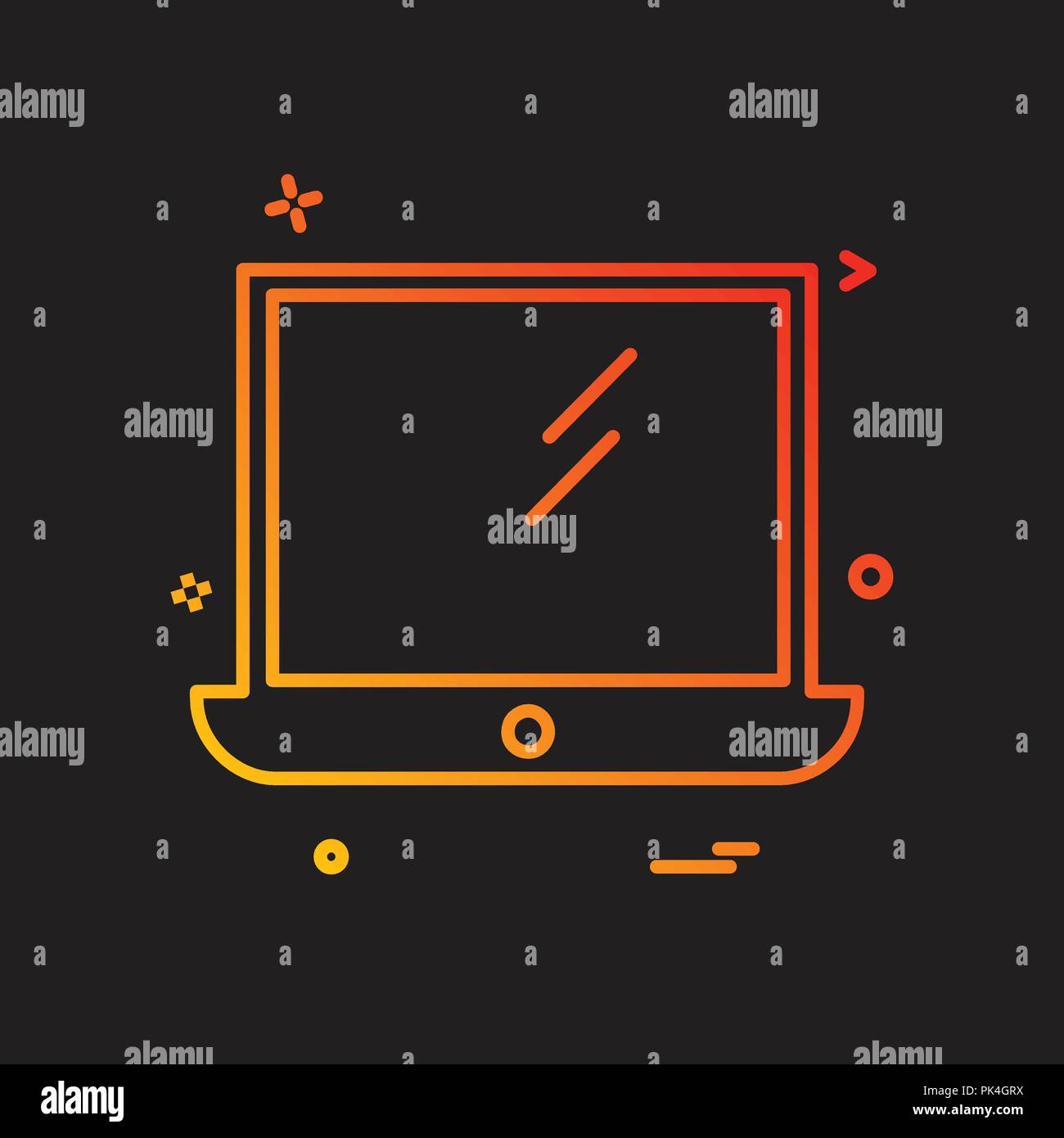 Computer icon design vector Stock Vector Image & Art - Alamy