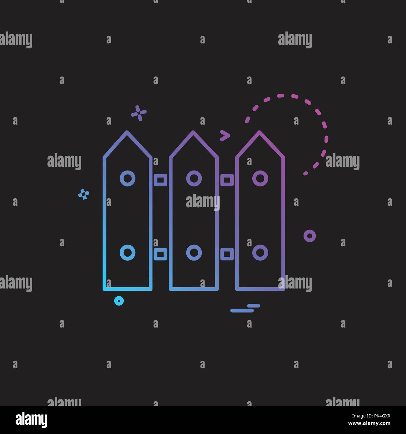 Boundry icon design vector Stock Vector Image & Art - Alamy