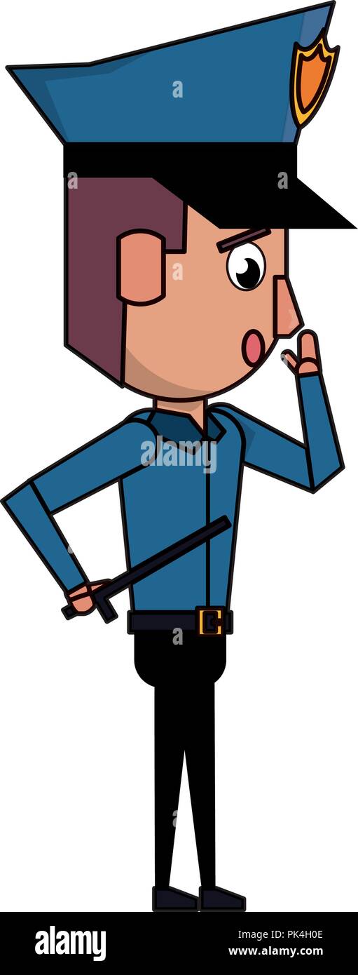 Police officer cartoon colorful Stock Vector Image & Art - Alamy