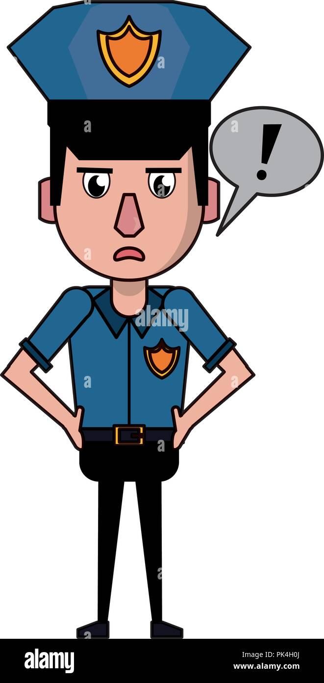 Police officer cartoon colorful Stock Vector Image & Art - Alamy