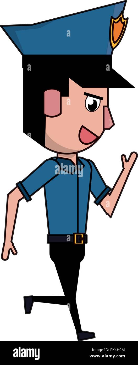 Police officer cartoon colorful Stock Vector Image & Art - Alamy