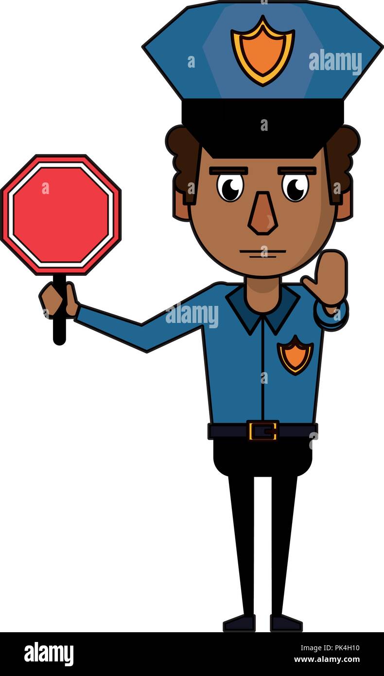 Police officer cartoon colorful Stock Vector Image & Art - Alamy