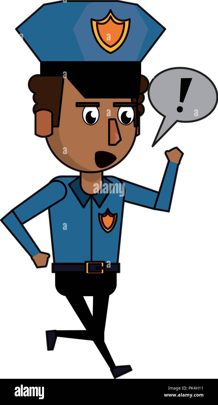Police officer cartoon colorful Stock Vector Image & Art - Alamy