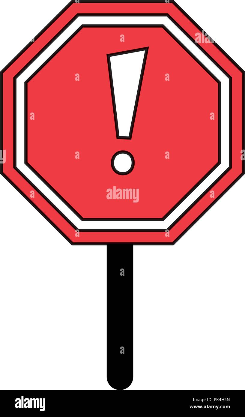 Attention road sign colorful Stock Vector Image & Art - Alamy