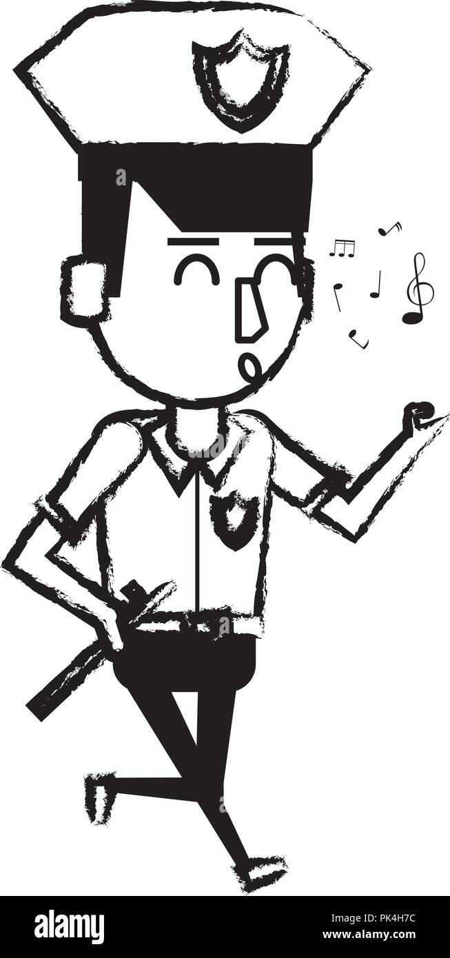 Police officer cartoon sketch Stock Vector Image & Art - Alamy