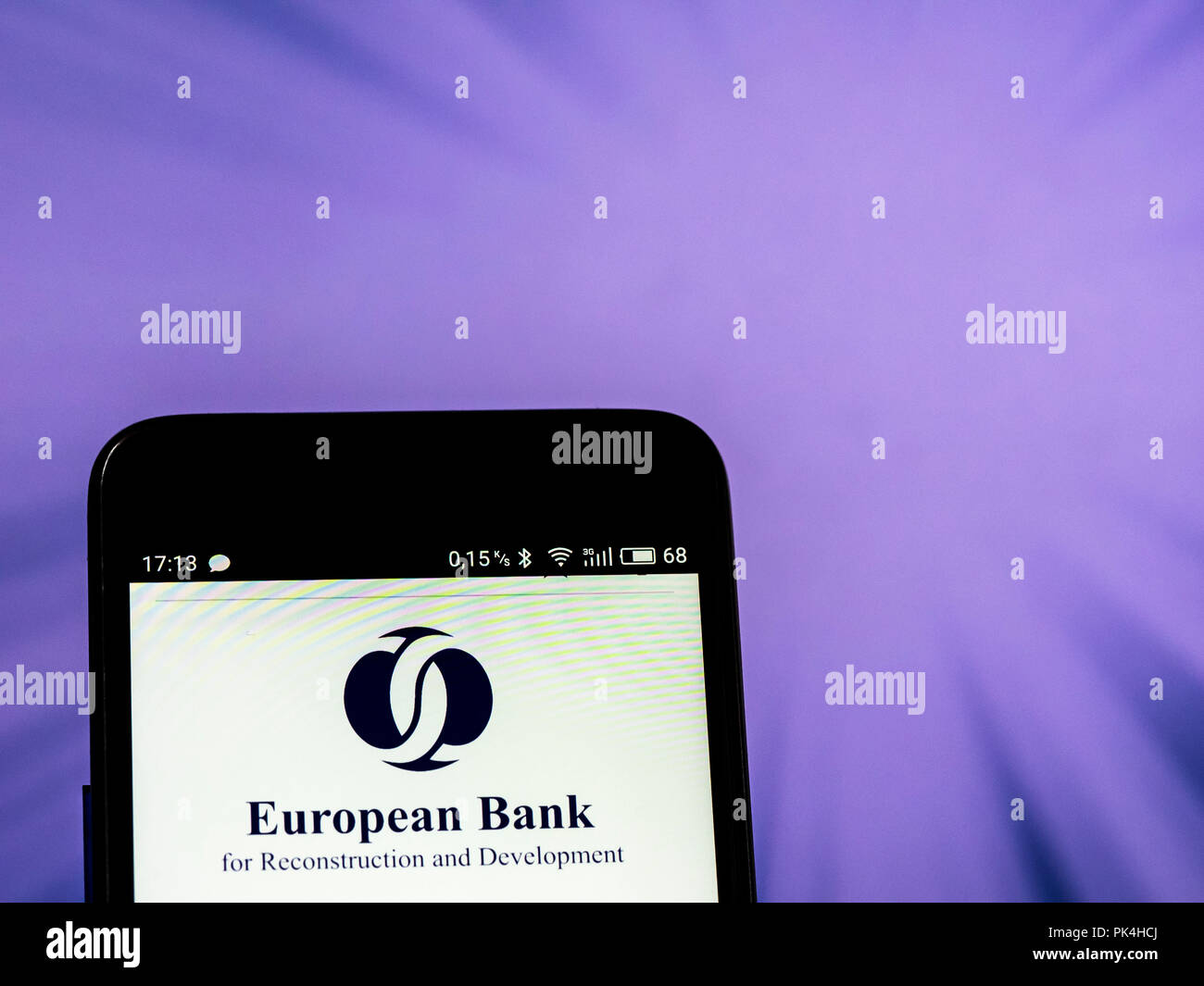 European Bank of Reconstruction and Development logo seen displayed on ...