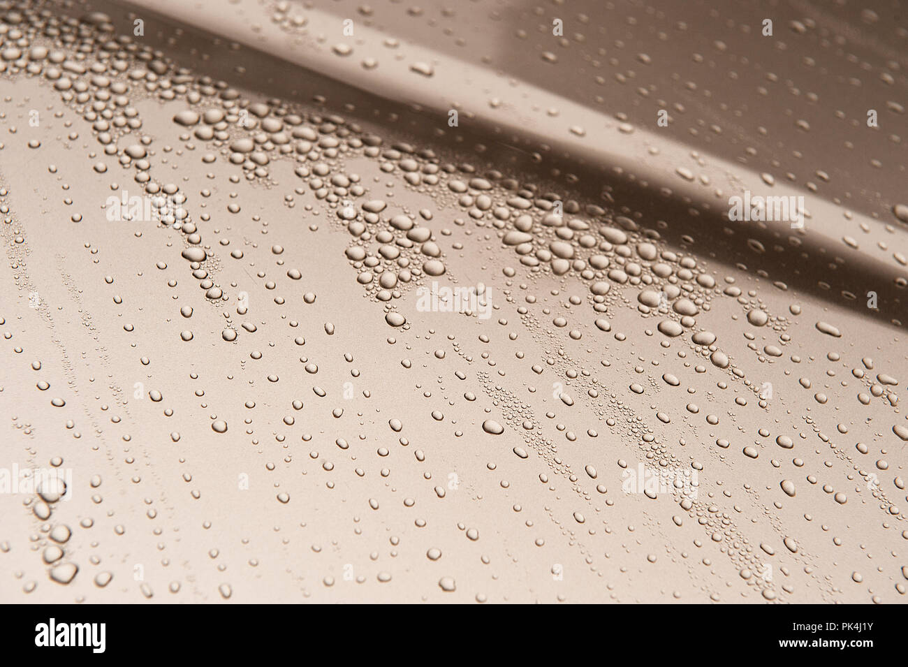 Water droplets on car Stock Photo - Alamy