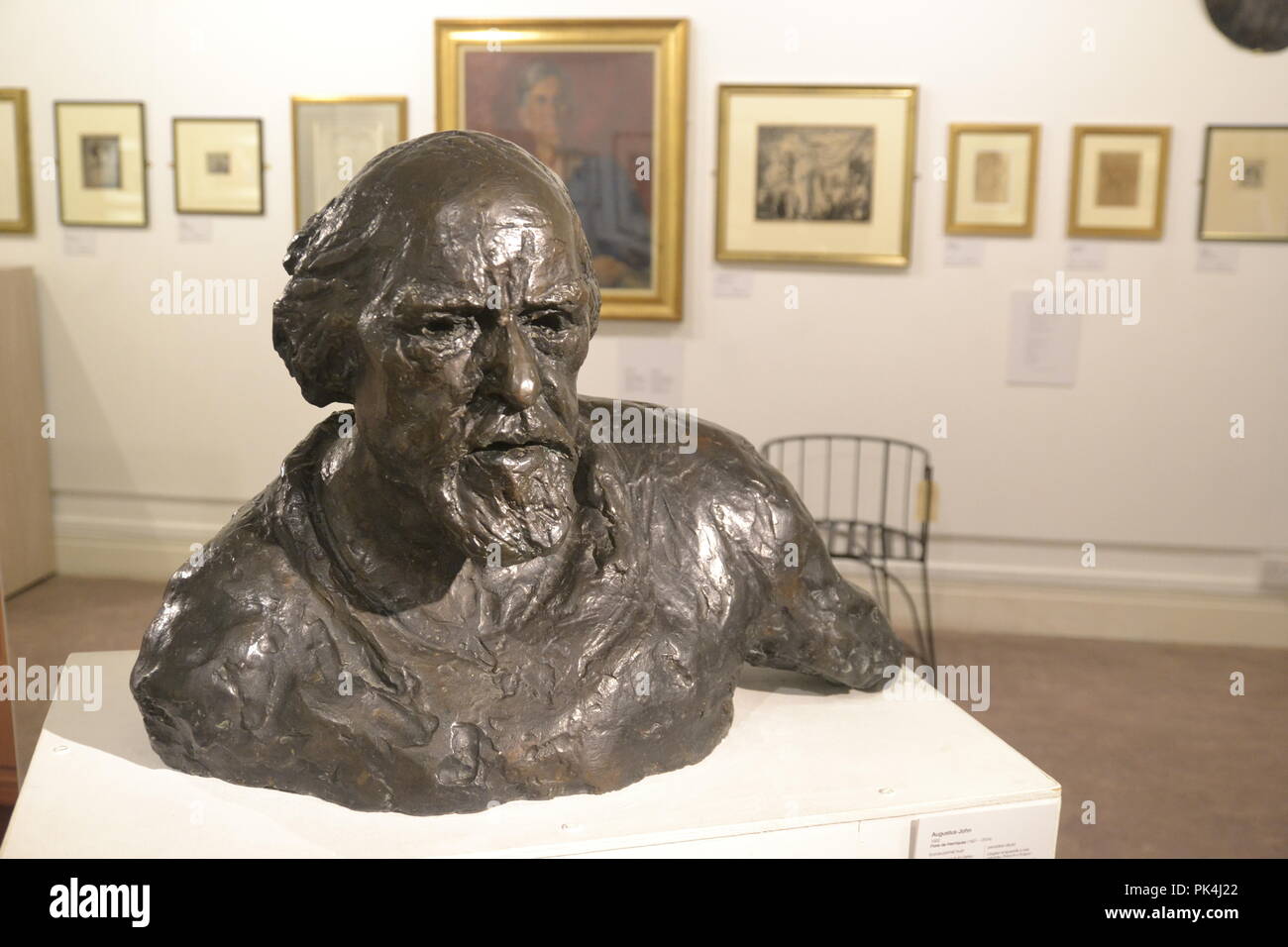 Inside the Art Gallery at Tenby Museum and Art Gallery, Tenby, Wales ...