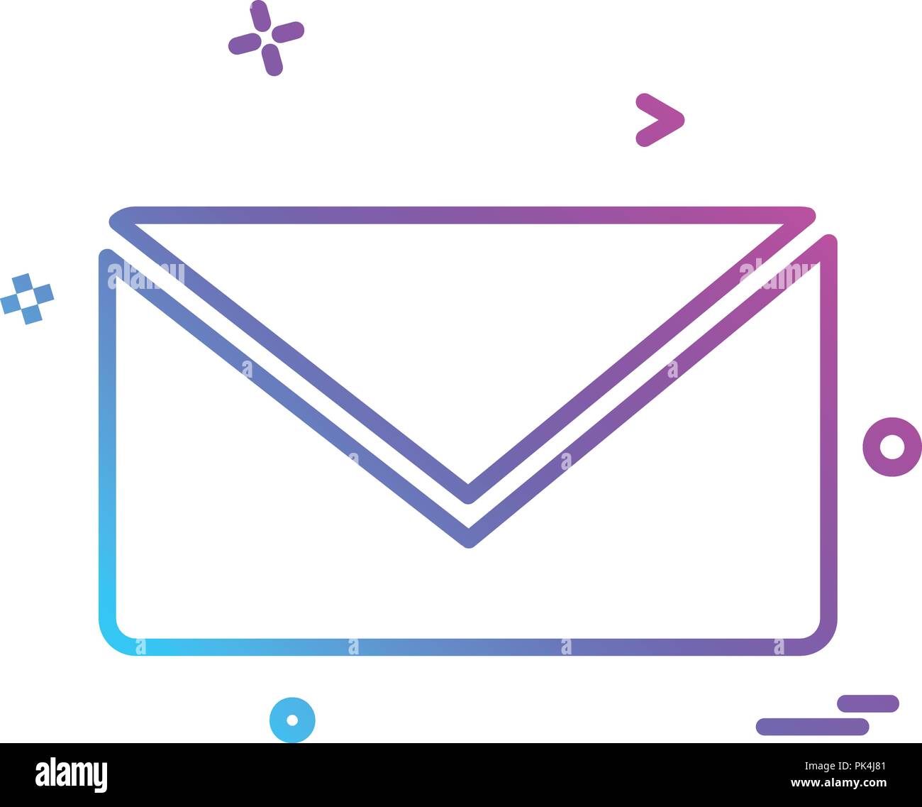 Message icon design vector Stock Vector Image & Art - Alamy