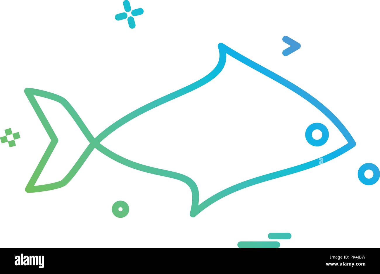 Fish icon design vector Stock Vector Image & Art - Alamy