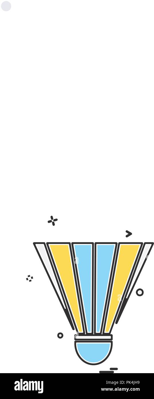 Badminton Shuttle icon design vector Stock Vector Image & Art - Alamy