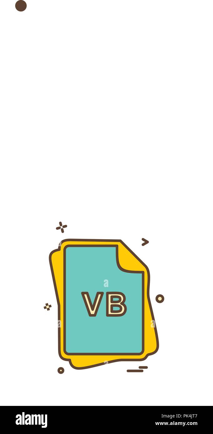 Vb File Type Icon Design Vector Stock Vector Image And Art Alamy 