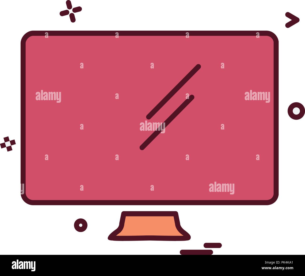 Computer icon design vector Stock Vector Image & Art - Alamy