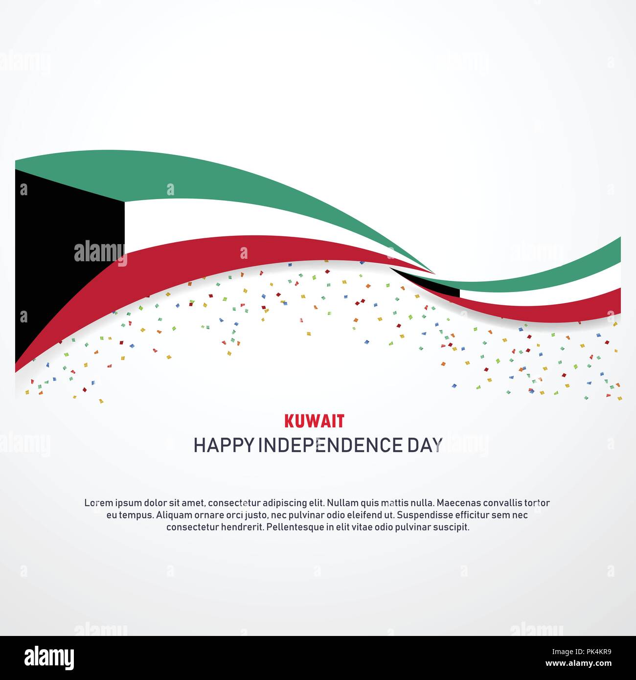 Kuwait Happy independence day Background Stock Vector Image & Art - Alamy