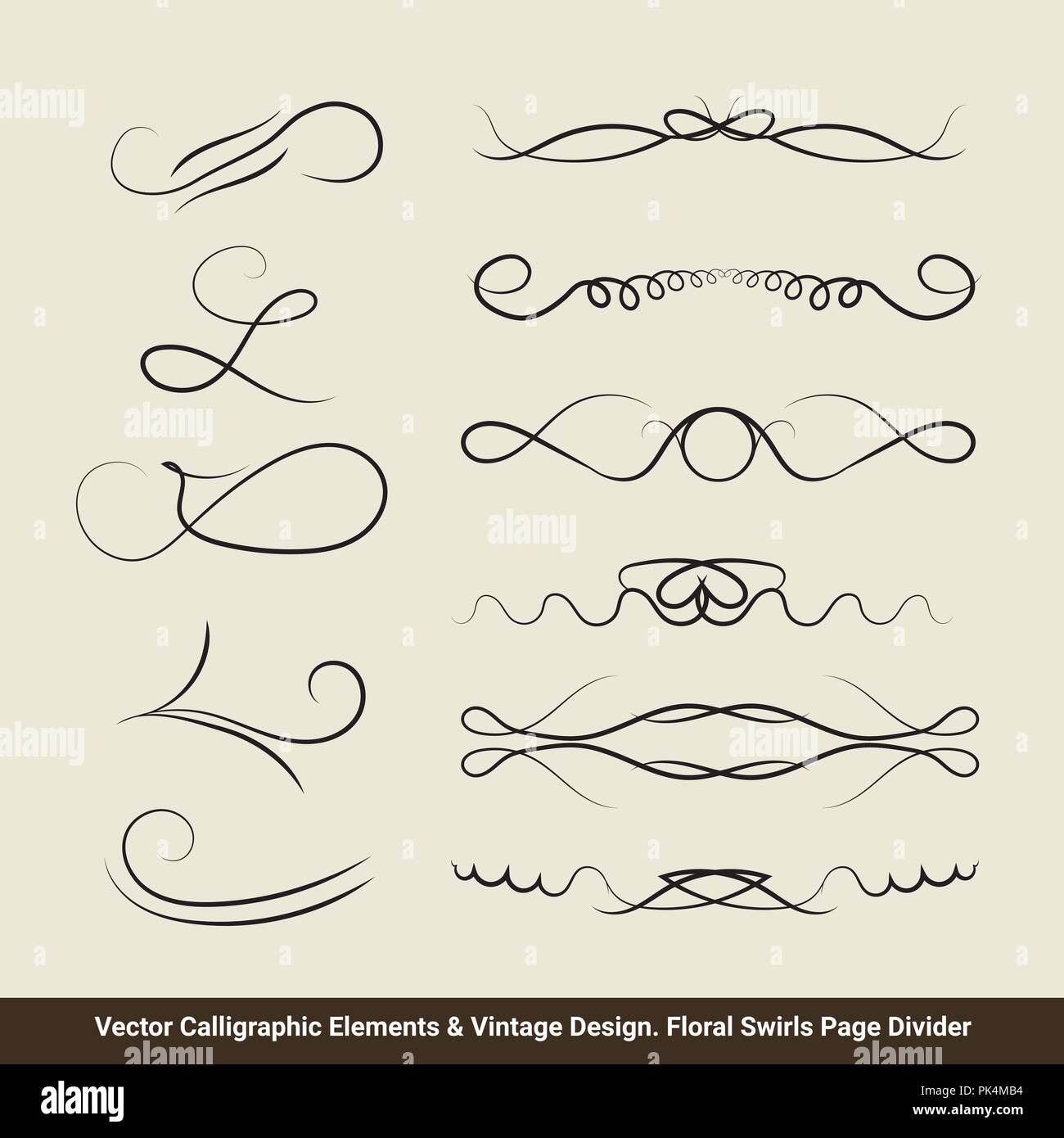 Vector Card Invitation Elements Stock Vector Image & Art - Alamy