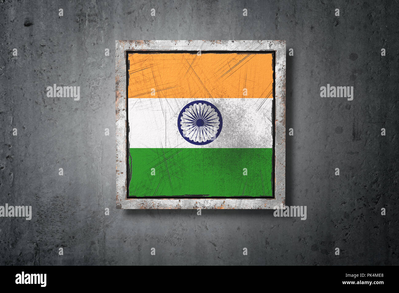 Old india flag hi-res stock photography and images - Alamy