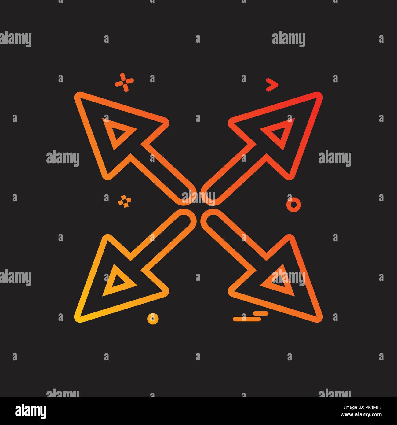 Pointing down the road Stock Vector Images - Alamy