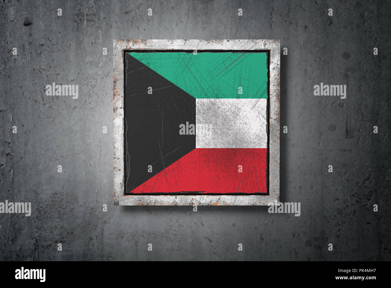 Kuwait 3d flag hi-res stock photography and images - Alamy