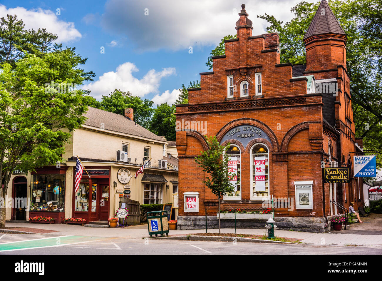 Main Street Shops Stockbridge, Massachusetts, USA Stock Photo - Alamy