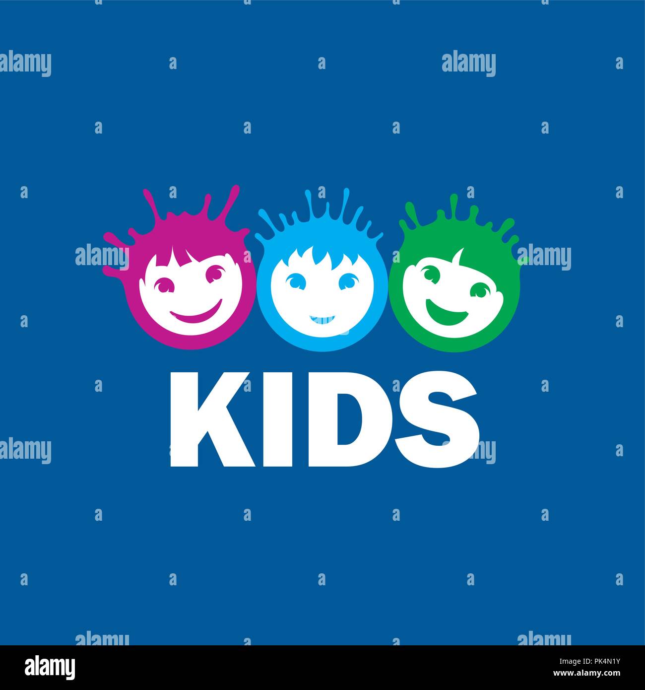 vector logo kids Stock Vector Image & Art - Alamy