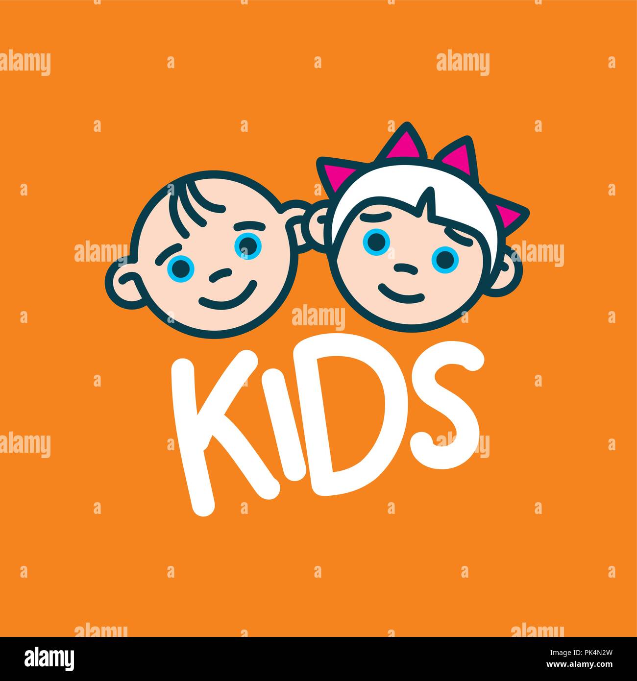 vector logo kids Stock Vector Image & Art - Alamy