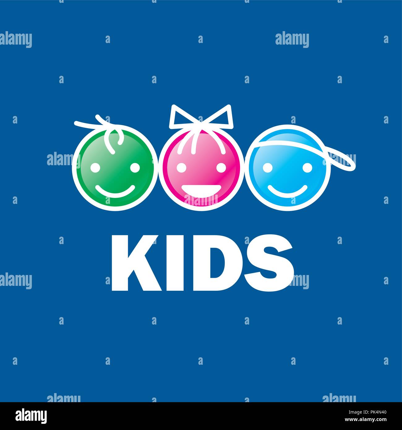 vector logo kids Stock Vector Image & Art - Alamy