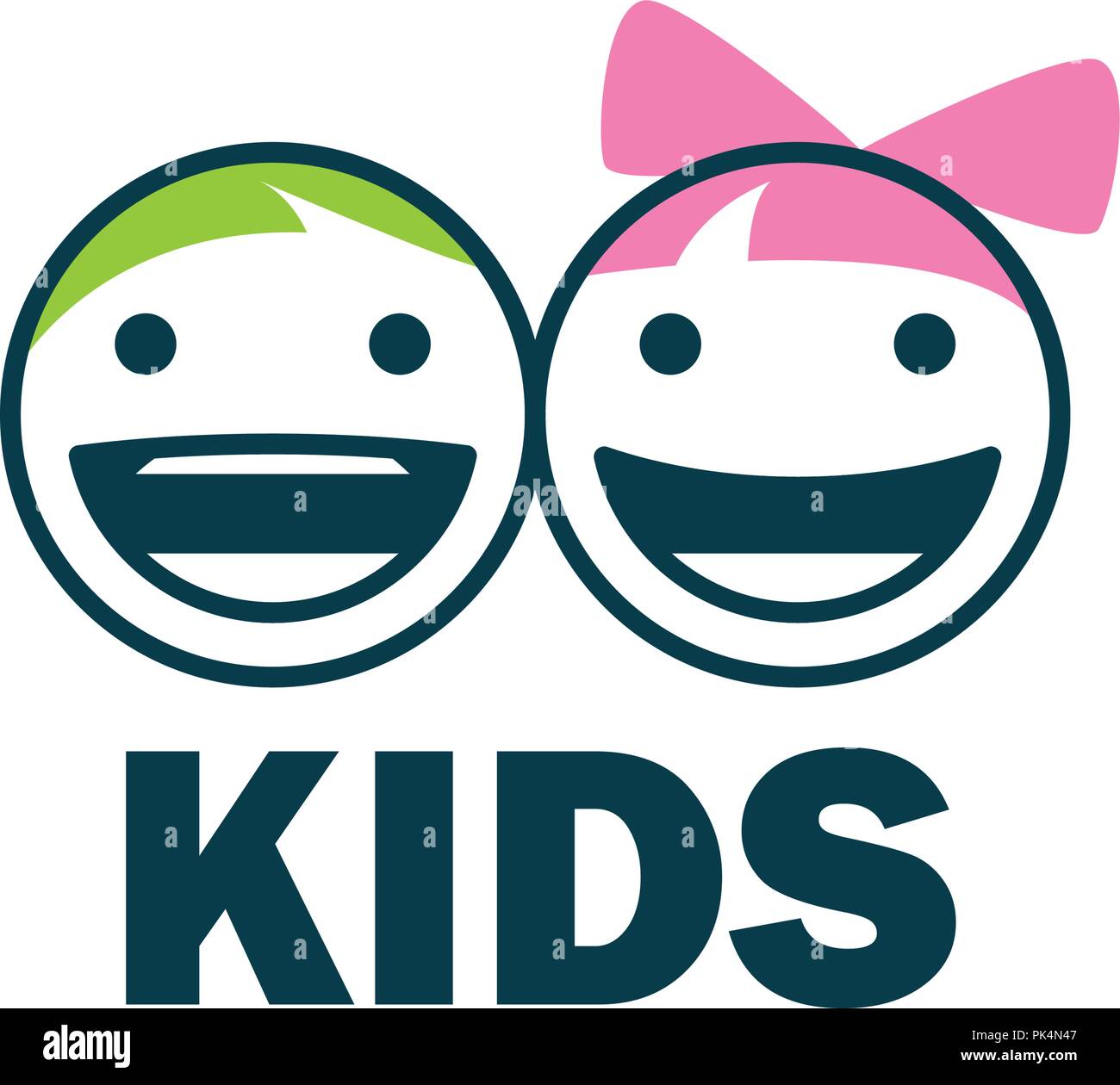 vector logo kids Stock Vector Image & Art - Alamy