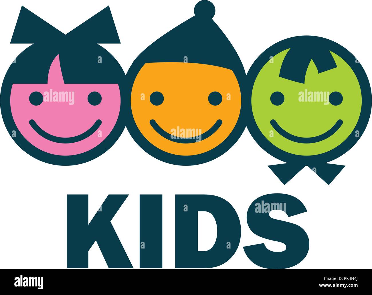 vector logo kids Stock Vector Image & Art - Alamy