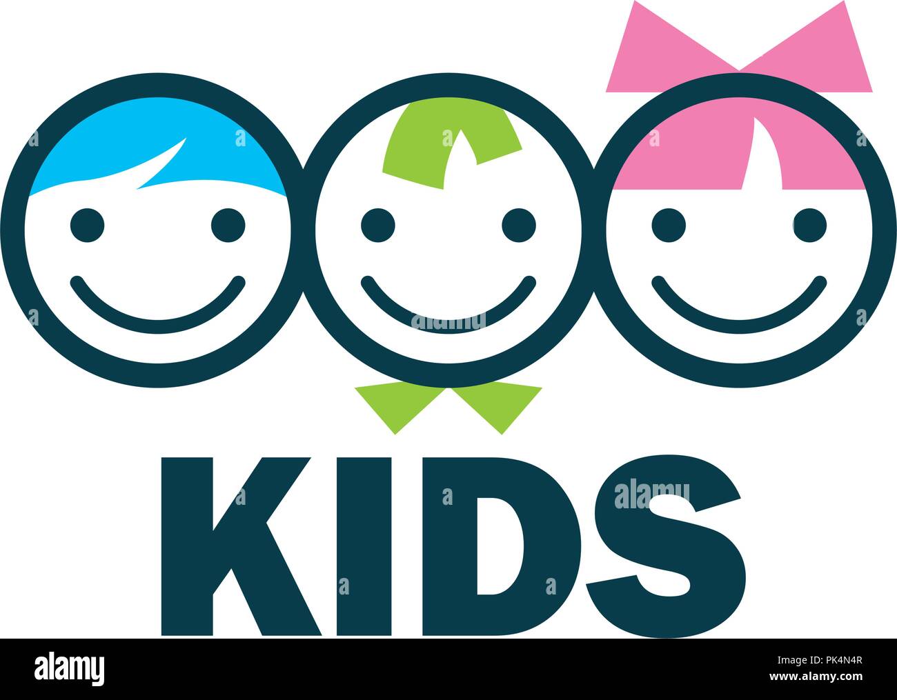 vector logo kids Stock Vector Image & Art - Alamy